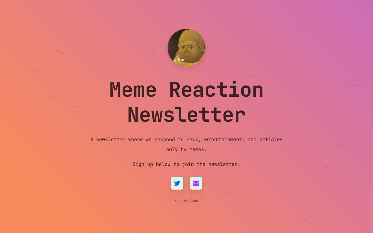 Meme Newsletter